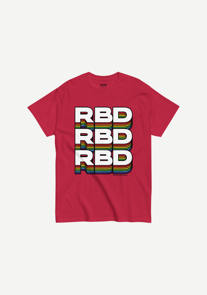 RBD Rainbow Logo Red Tee - RBD Official Store